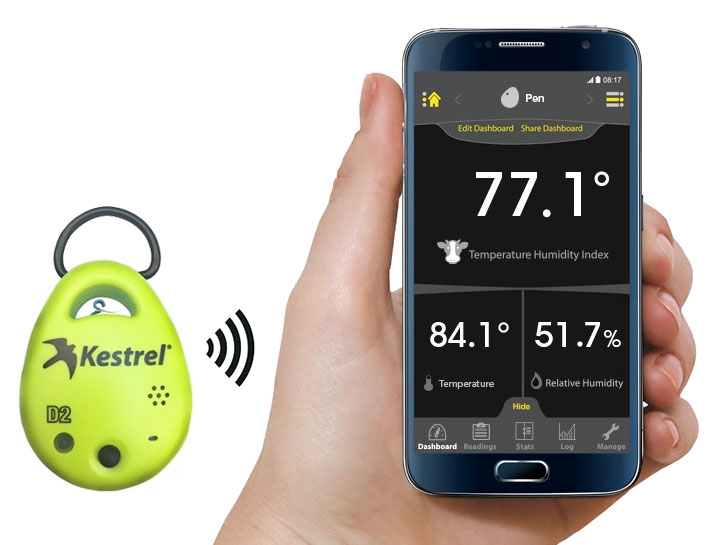 Datalogger de temperatura y humedad Kestrel Drop